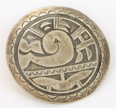 VTG BEAUTIFUL NATIVE AMERICAN HOPI STERLING SILVER TRINKET DISH BOWL ...