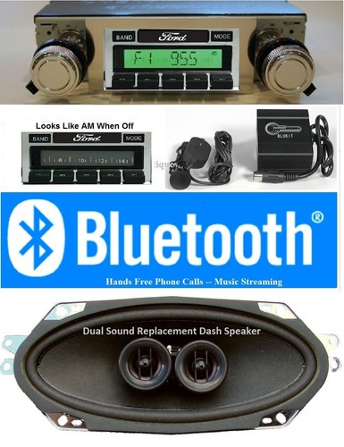 1970-1971 Ford Torino & Ranchero Bluetooth Radio + Dash Speaker Stereo ...