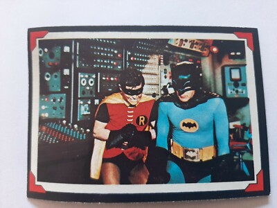 1966 TOPPS BATMAN riddler back card # 13 of 38 A DUAL DECISION TEST ...