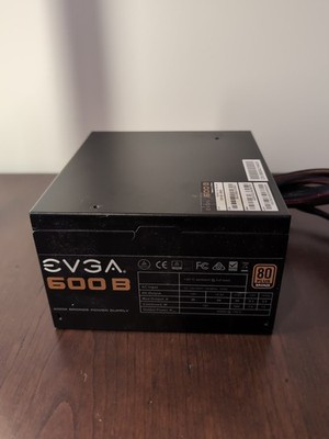 EVGA 600B 600W 80 Plus Bronze 24 Pin ATX Power Supply Unit, PSU | eBay