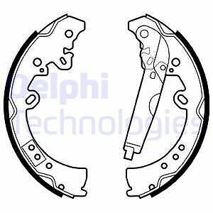 PREMIUM DELPHI BRAKE SHOES FOR TOYOTA HILUX 2.5 3.0 D 4WD D-4D | eBay UK