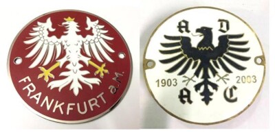Car Badge-ADAC German badges set of 2pcs grill badge mg jaguar triumph ...