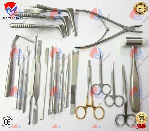 Nasal instruments set,Rhinoplasty set of 21 Pcs,Plastic surgery ...