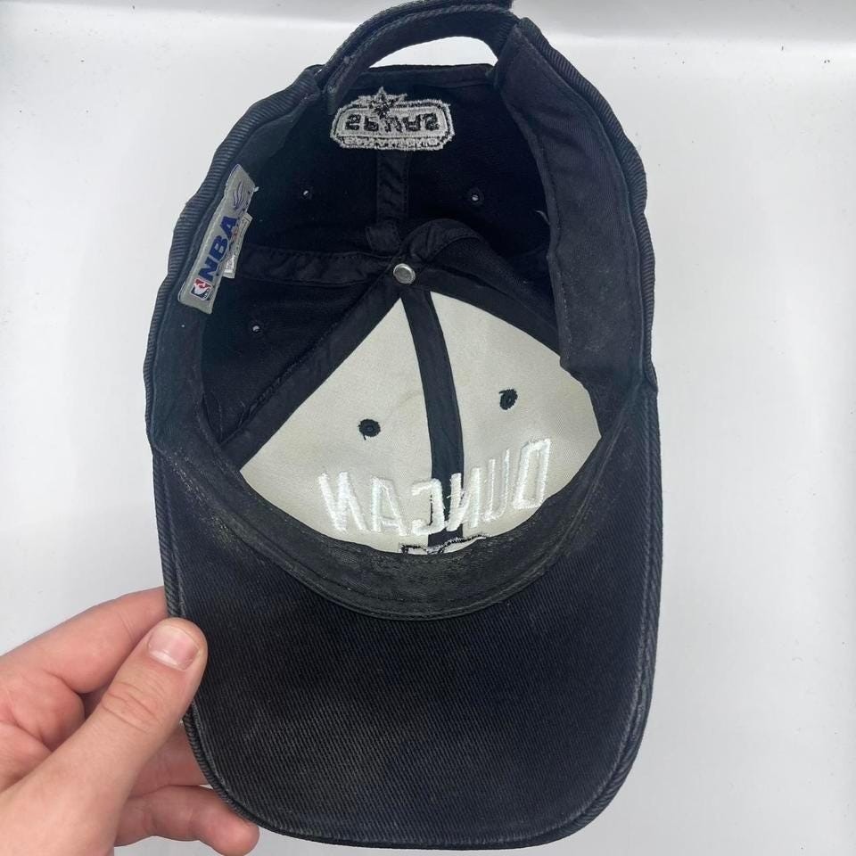 NBA Elevation Tim Duncan San Antonio Spurs Adjustable Black Hat Cap | eBay