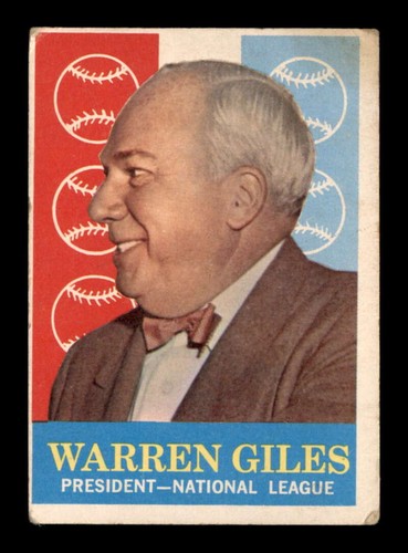 1959 Topps #200 Warren Giles NL PRES G/VG X3515983 | eBay