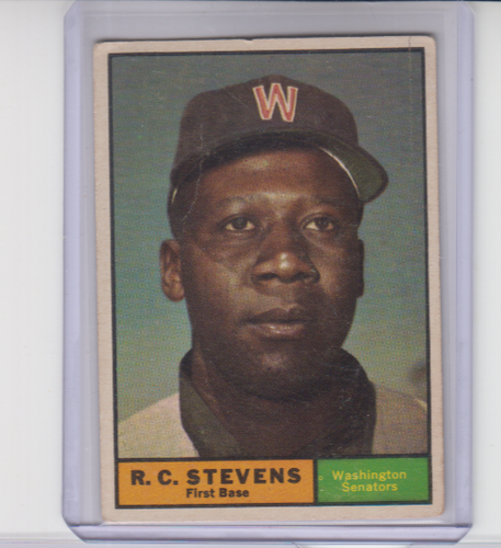 1961 Topps #526 R.C. Stevens Washington Senators VG HIGH NUMBER | eBay