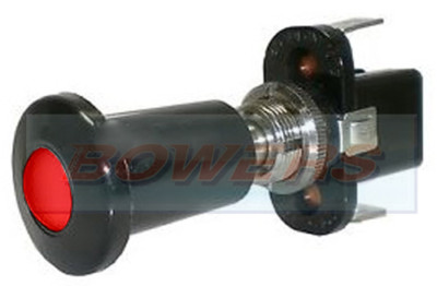 RED ILLUMINATED 12V VOLT 10A ON/OFF LONG PUSH/PULL SWITCH 0-597-15 ...