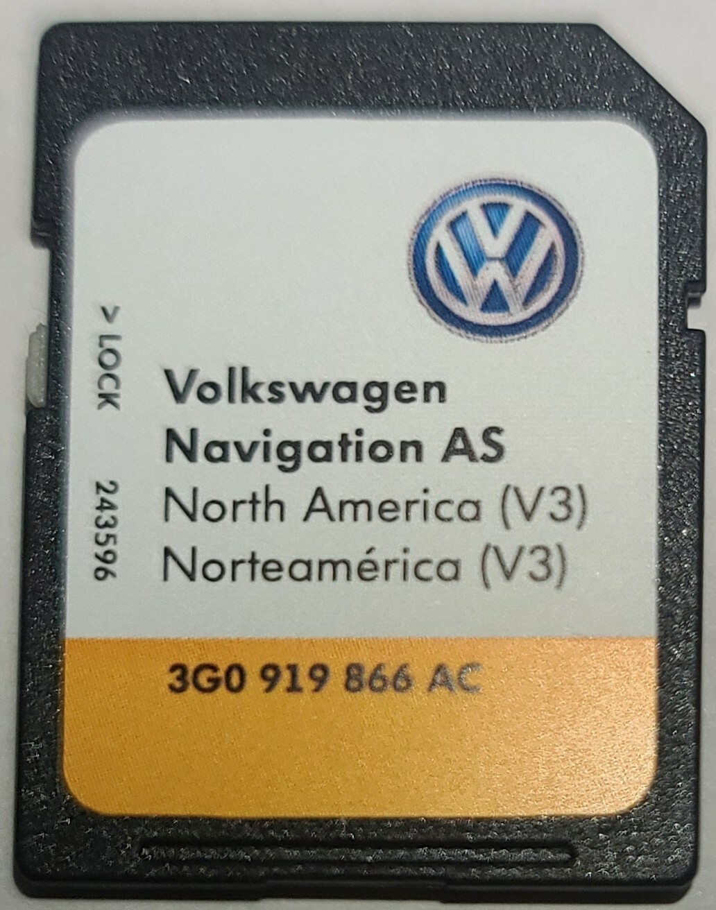 2016 2017 VW VOLKSWAGEN PASSAT SEL V3 NAVIGATION SD CARD 3G0 919 866 AC ...