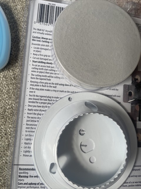 ALLWAY WEK2 Wall-EZ Drywall Repair Kit with Tapered Hole Saw and 2 ...