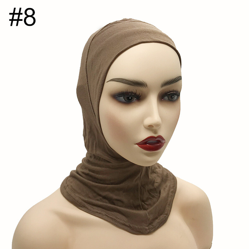 Women's Under Scarf Hat Cap Bone Bonnet Ninja Hijab Islamic Neck Covers ...