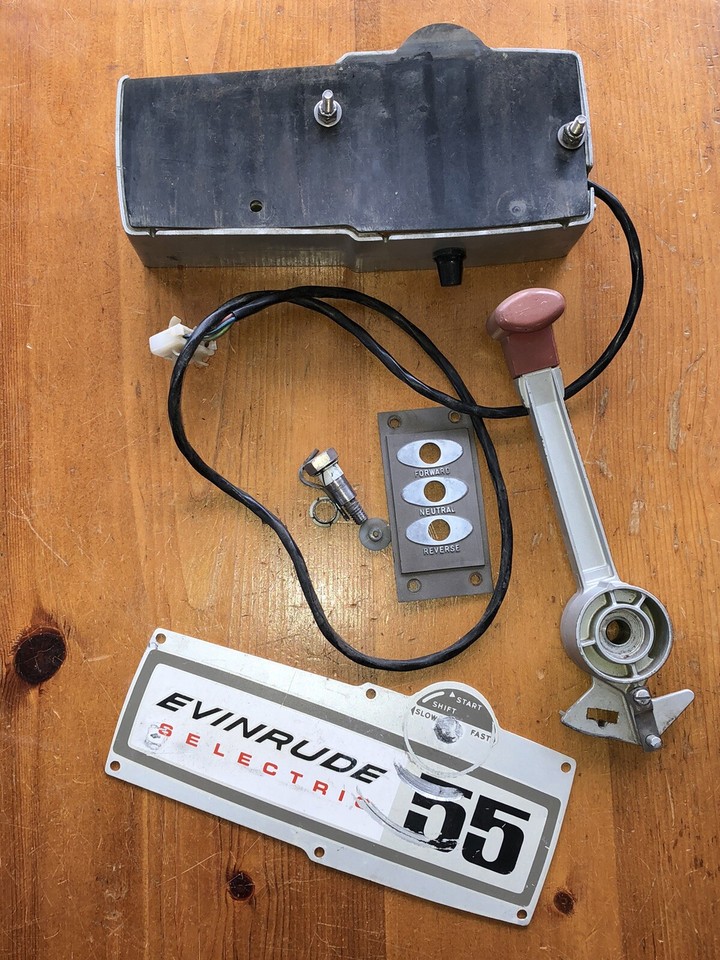 Vintage Evinrude Outboard Motor Electric Shift Control Box 55 (B3) | eBay