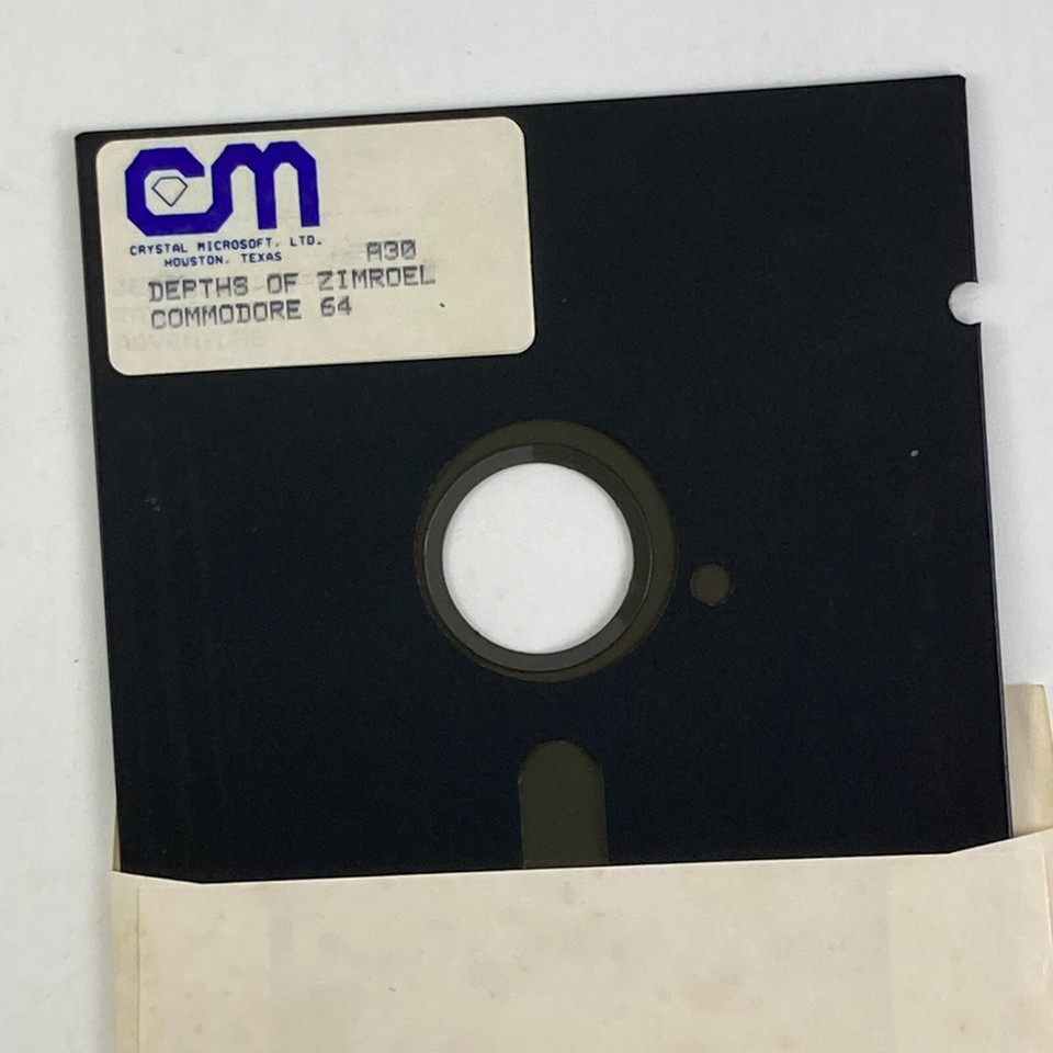 Depths of Zimroel by CRYSTAL MICROSOFT Game for Commodore 64 Floppy ...