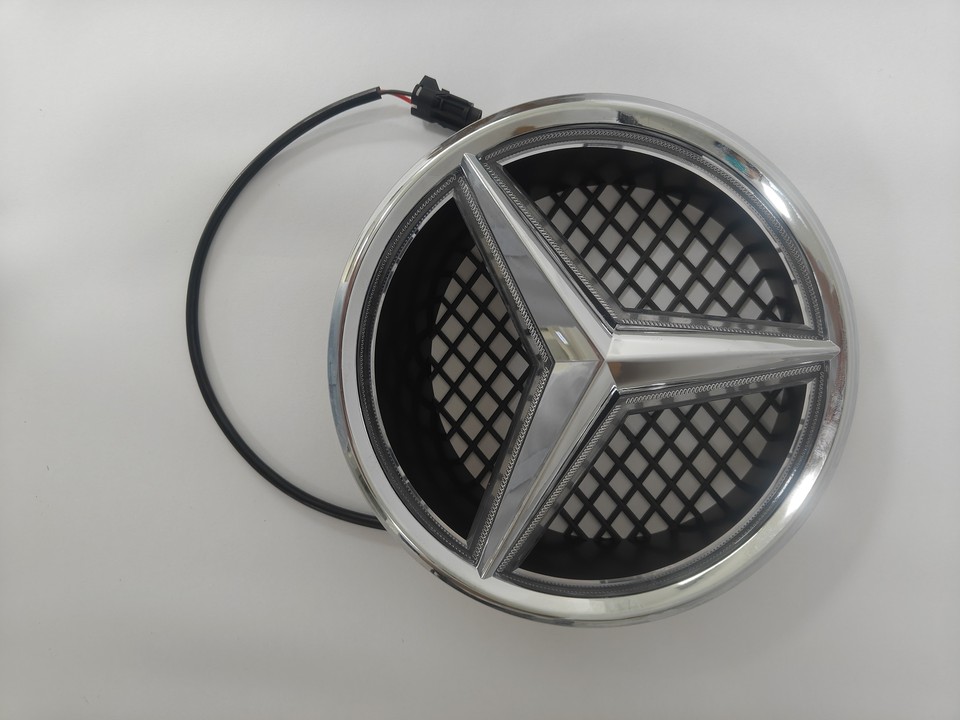 Car Front Grille LED Emblem Light for Mercedes Benz Illuminated Logo ...