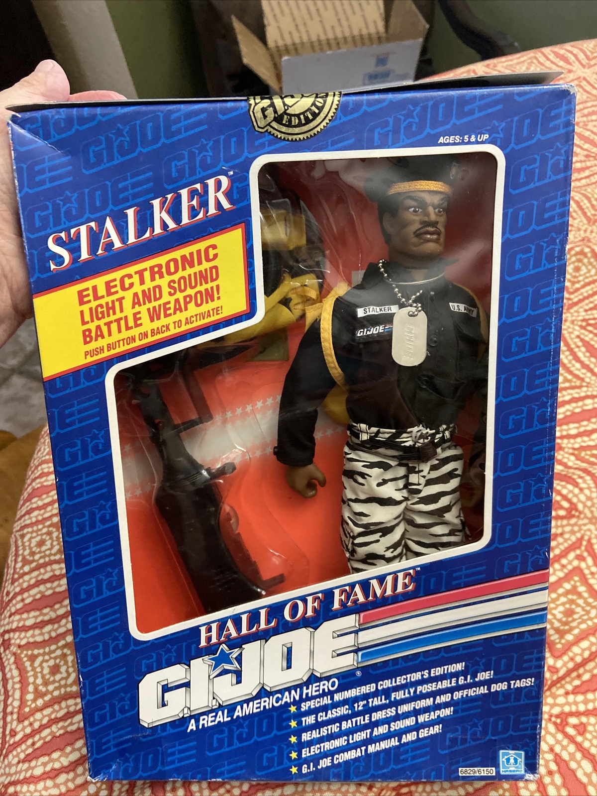 Vintage 1991 Hasbro GI Joe Hall of Fame 12" Electronic Stalker Figure ...