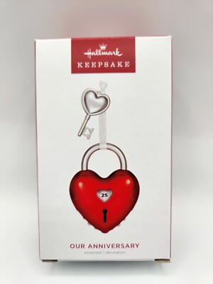 Hallmark Keepsake 2022 Our Anniversary Heart Lock With Key Metal ...