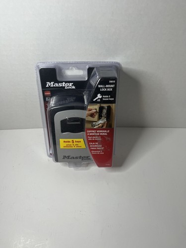 Master Lock 5401D 5-Key Locking Combination Steel Box Black & Silver ...