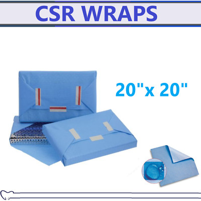 AUTOCLAVE CSR WRAPS 20"x 20", Blue Dental Medical Sterilization Wrap, 100/Box | eBay
