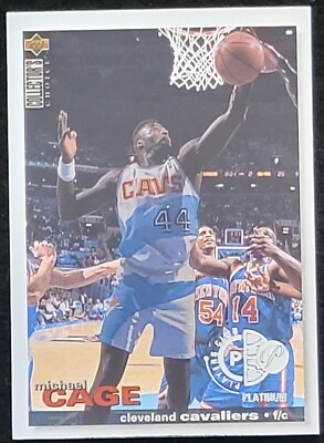 95-96 Collector's Choice Michael Cage Player's Club Platinum Parallel ...