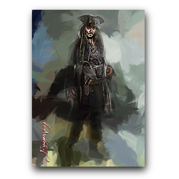 Jack Sparrow #4 Art Card Limited 43/50 Edward Vela Signed (Movies ...