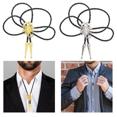 Alloy Bolo Tie Rodeo Shirt Chain Vintage Style Rope Adjustable Costume ...