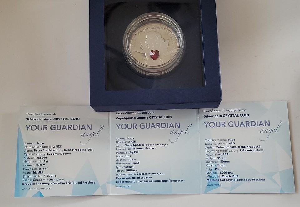 Niue 2019 $2 Your Guardian Angel Silver Coin 600 pcs. .999 1 OZ | eBay