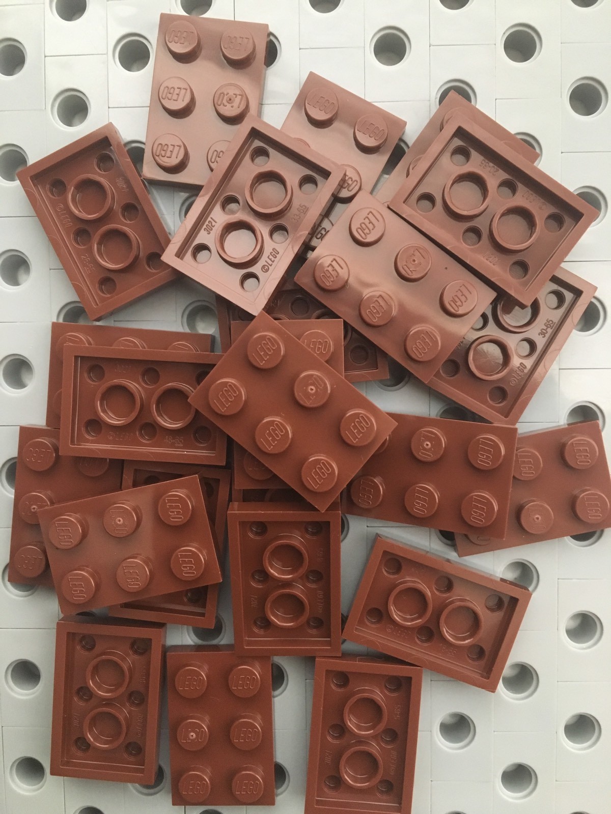 Lego Brown Baseplates 2x3 Brick Building Plates Tiles Car Parts New Lot ...