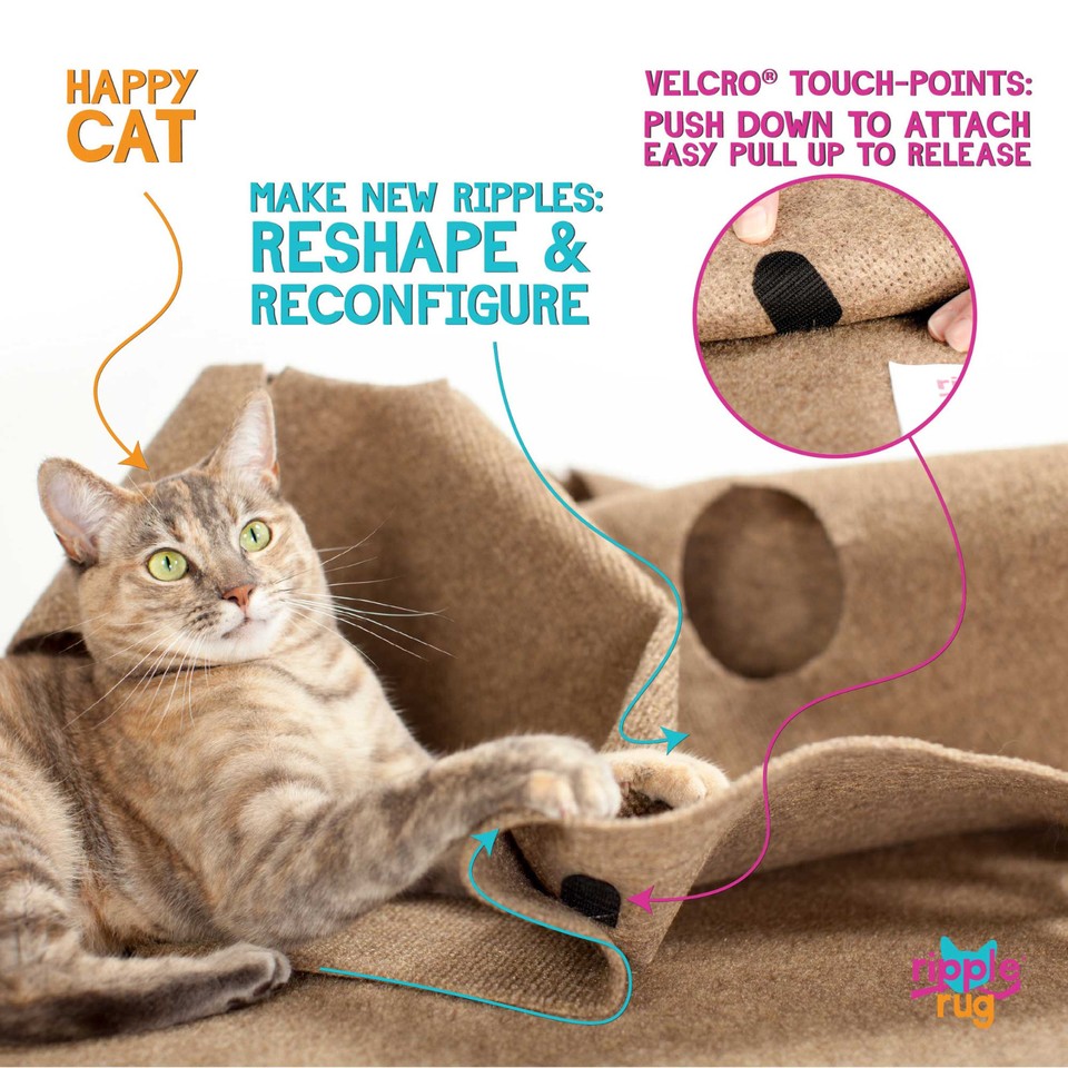 The Ripple Rug Cat Activity Play Mat - Made in USA - We are the ...