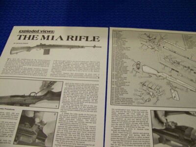 SPRINGFIELD M1A RIFLE..TAKEDOWN/EXPLODED VIEW/PARTS LEGEND (184NN) | eBay