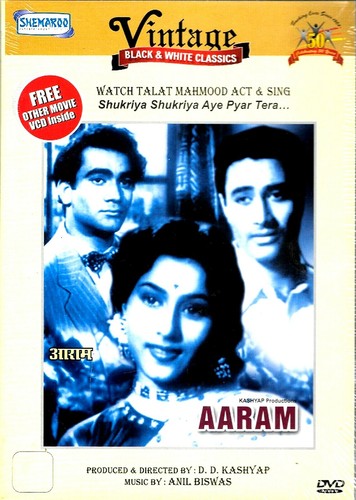 Aaram (1951) - Dev Anand , Madhubala - Nuovo Bollywood DVD - Inglese Sottotitoli 8903637007980 ...