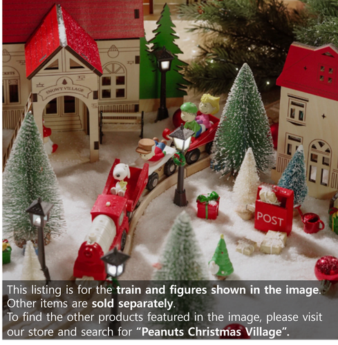 [Peanuts Christmas Village] Peanuts Toy Train Set – Motorized w ...