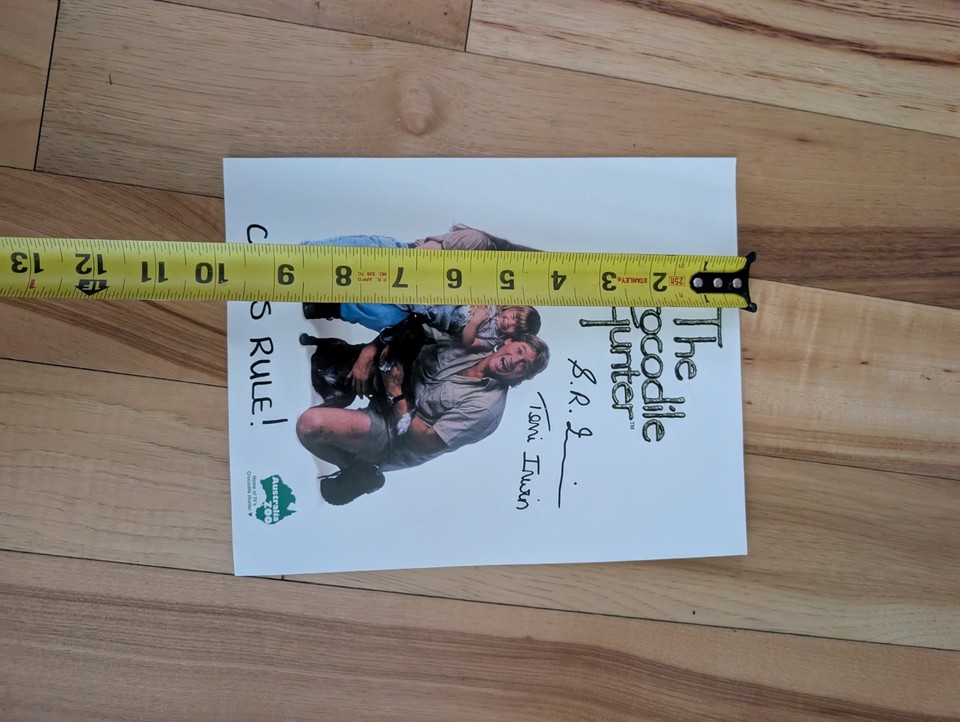 Steve Irwin Signed 8x10 Crocodile Hunter Promo Photo Authentic ...