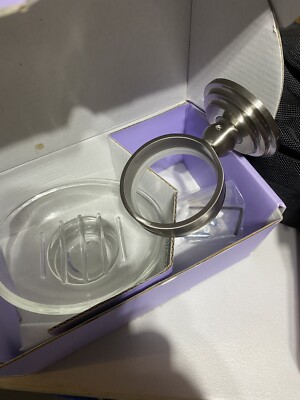 ginger chelsea soap dish clear satin nickel | eBay