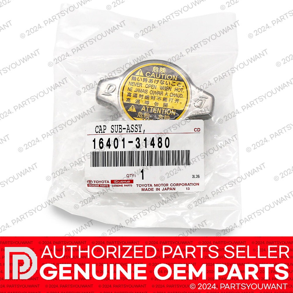 GENUINE Toyota Lexus Scion OEM Engine Radiator Cap 16401-31480 / ...
