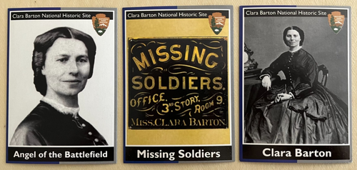 3 NPS TRADING CARD LOT - CLARA BARTON NHS Civil War to Rights ...