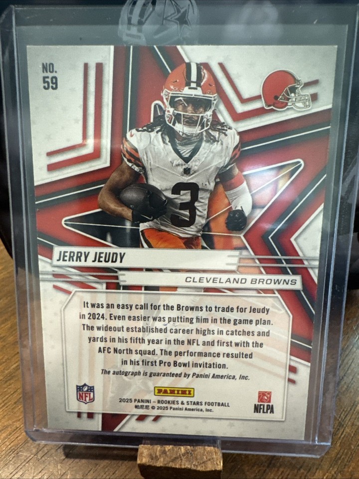 2025 Rookies & Stars Green Prizm Jerry Jeudy Auto 5/5 AU SSP Last Print ...