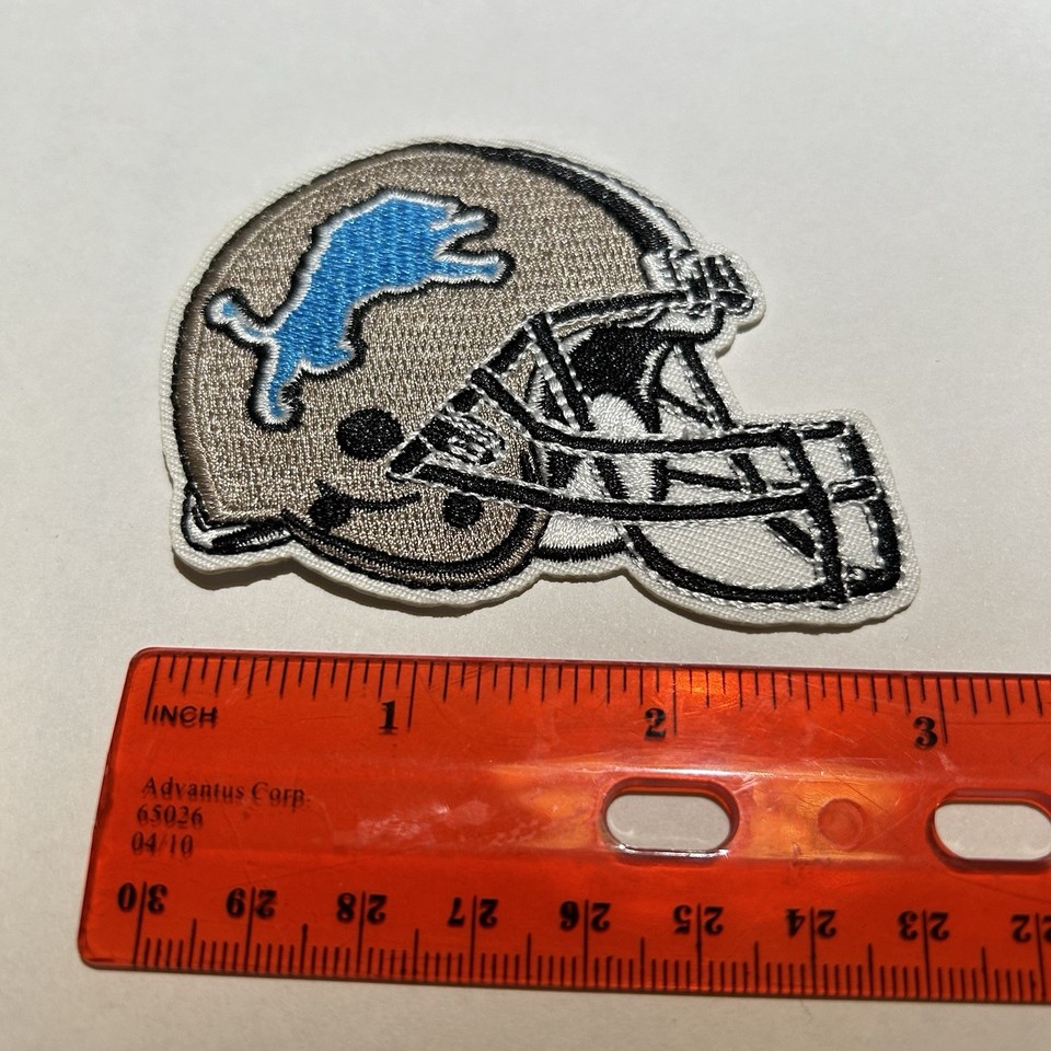 Detroit Lions Football Helmet Iron On Patch Embroidered NFL Team ...