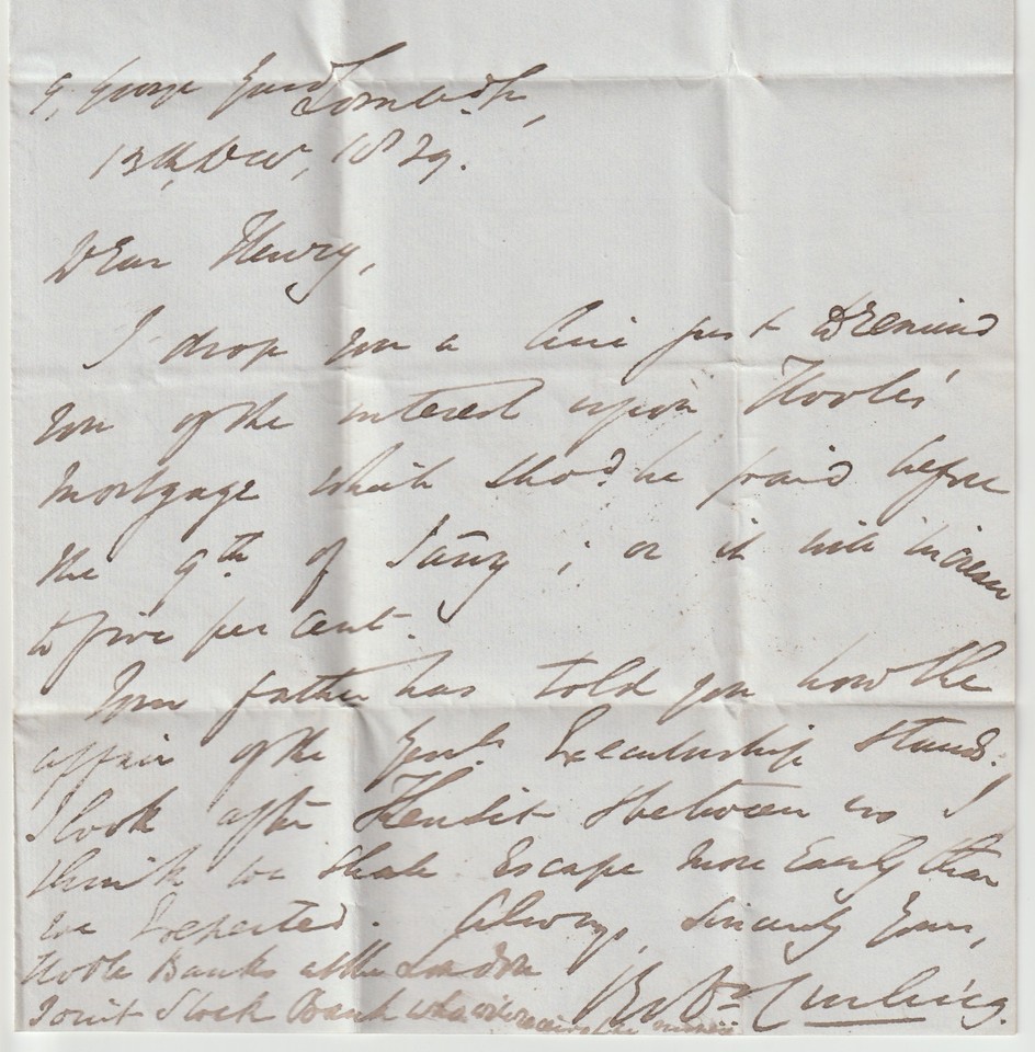 1839 DEC 14 DEC LONDON L S 'M/X' DATESTAMP TO HENRY BARON HITCHIN IN 4d ...