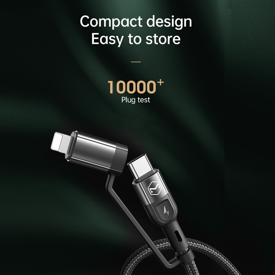 4 in 1 Multi Fast Charging Cable USB-C Charging Type-C to Type C USB ...