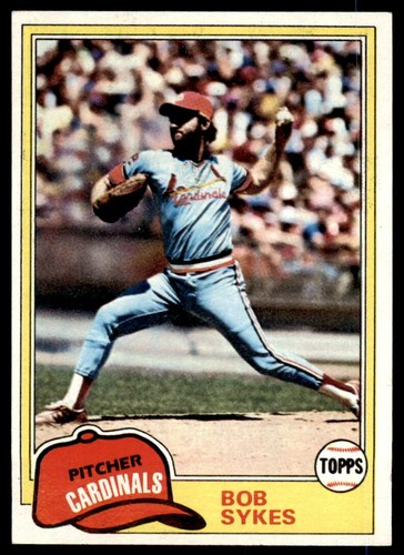 1981 TOPPS BOB SYKES . ST. LOUIS CARDINALS #348 | eBay