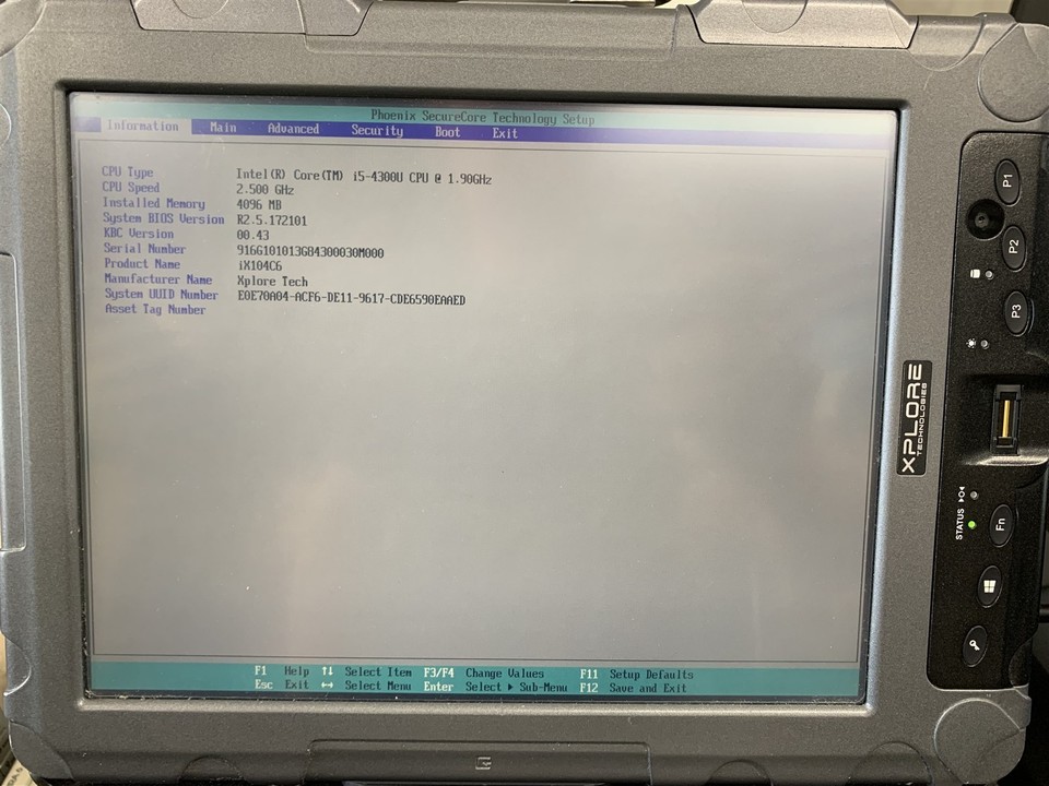 Zebra Xplore iX104C6 Ultra Rugged Tablet with X-Dock DIM | eBay