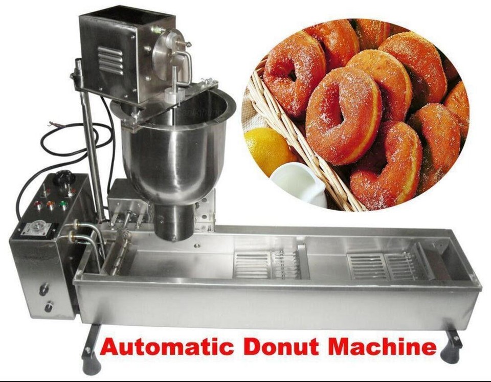 New Automatic Stainless Steel Mini Donut Maker Donut Making Machine 3 ...