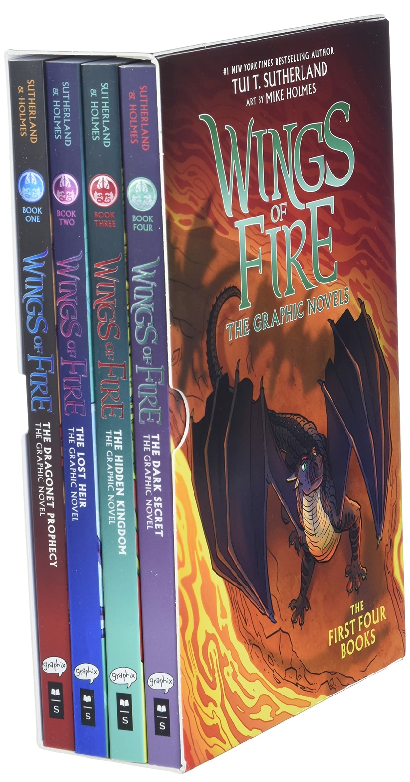 Wings of Fire Graphix Novels Collection Box Set (Books 1-4) By Tui T ...