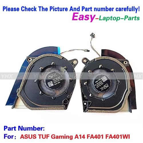 New For ASUS TUF Gaming A14 FA401 FA401WI COOLING FAN R+L | eBay