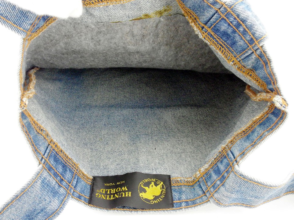 HUNTING WORLD Tote Bags Denim denim canvas Authentic used C3853 | eBay