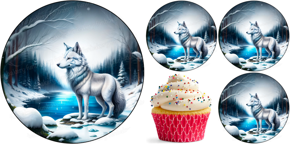 Wolve Wolf Cake Topper Party Decoration Edible Birthday Gift ...