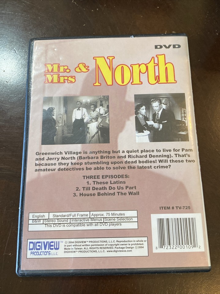 Mr. & Mrs. North - DVD By Richard Denning,Barbara Britton - VERY GOOD ...