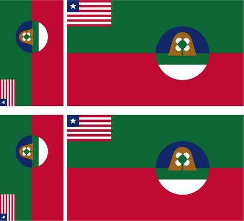 Lot 4 Vinyl Stiker autocollant Drapeau Flag Margibi County LIBERIA | eBay