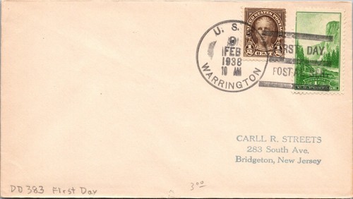 USS Warrington 1938 - First Day Postal Service - F73157 | eBay