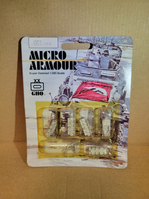 1981 Sealed GHQ MICRO ARMOUR 1:285 Scale WWII G61 German Heavy Armoured ...