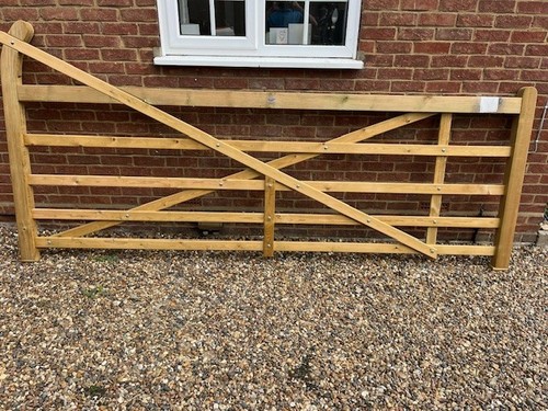 Hardwood Gate - Field or Driveway 3.3m wide | eBay UK